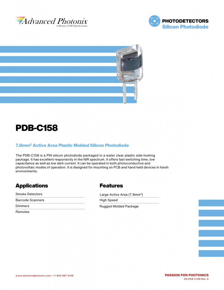 PDB-C158 datasheet page 1