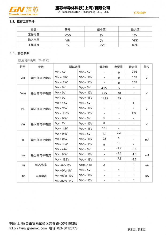 GN4069 datasheet page 3