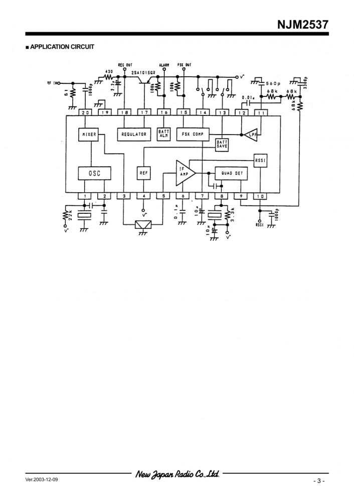 NJM2537 datasheet page 3