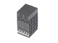 Impact 100 Ohm 5 Pair Mezzanine Receptacle, 40mm Stack Height, Unguided,  12 Columns, 180 Circuits, Plated Through Hole Dimension 0.39mm, Lead-Free