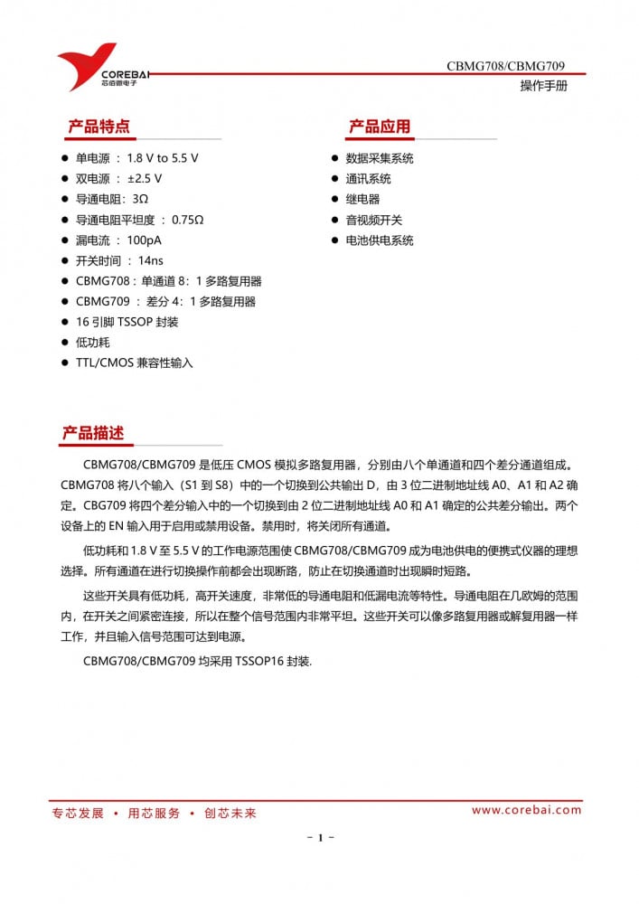 CBMG708ATS16 datasheet page 1