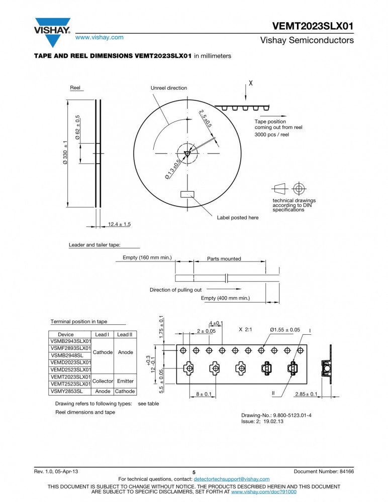 VEMT2023SLX01 datasheet page 5