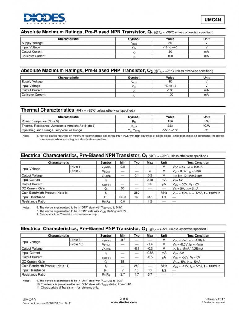 UMC4N-7 datasheet page 2