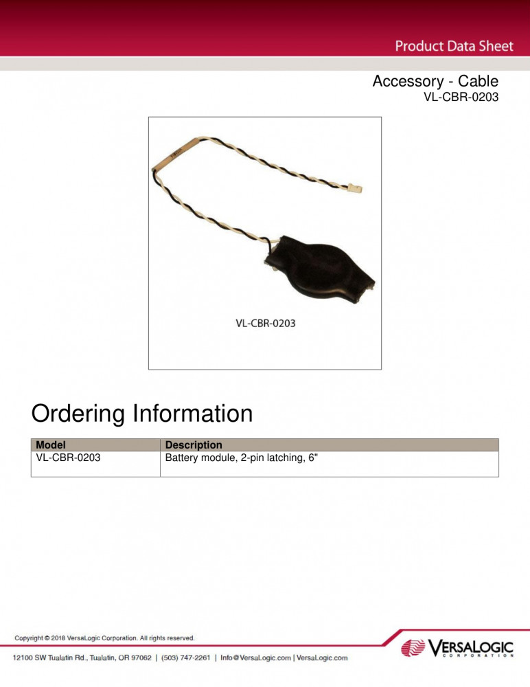 VL-CBR-0203 product visual