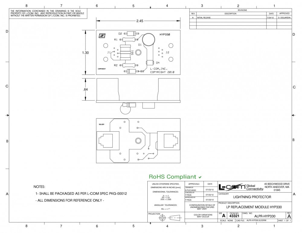 ALPR-HYP330 technical document preview