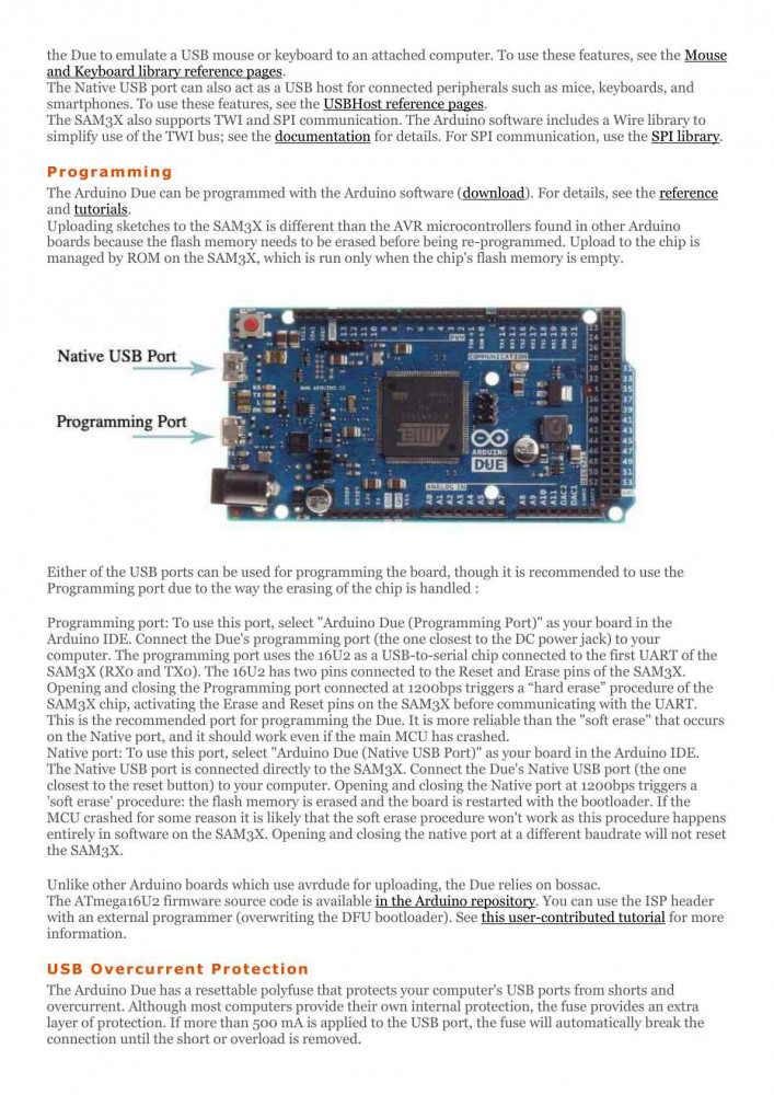 Arduino Due technical document page 4