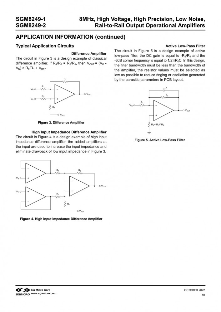 SGM8249-2 technical document page 10