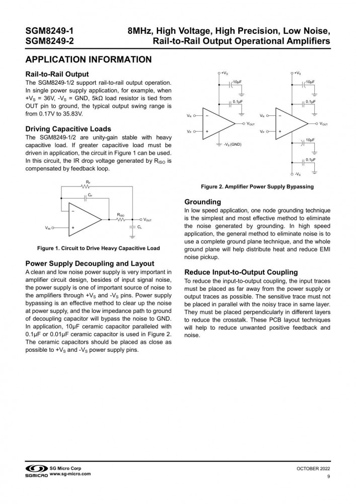 SGM8249-2 technical document page 9