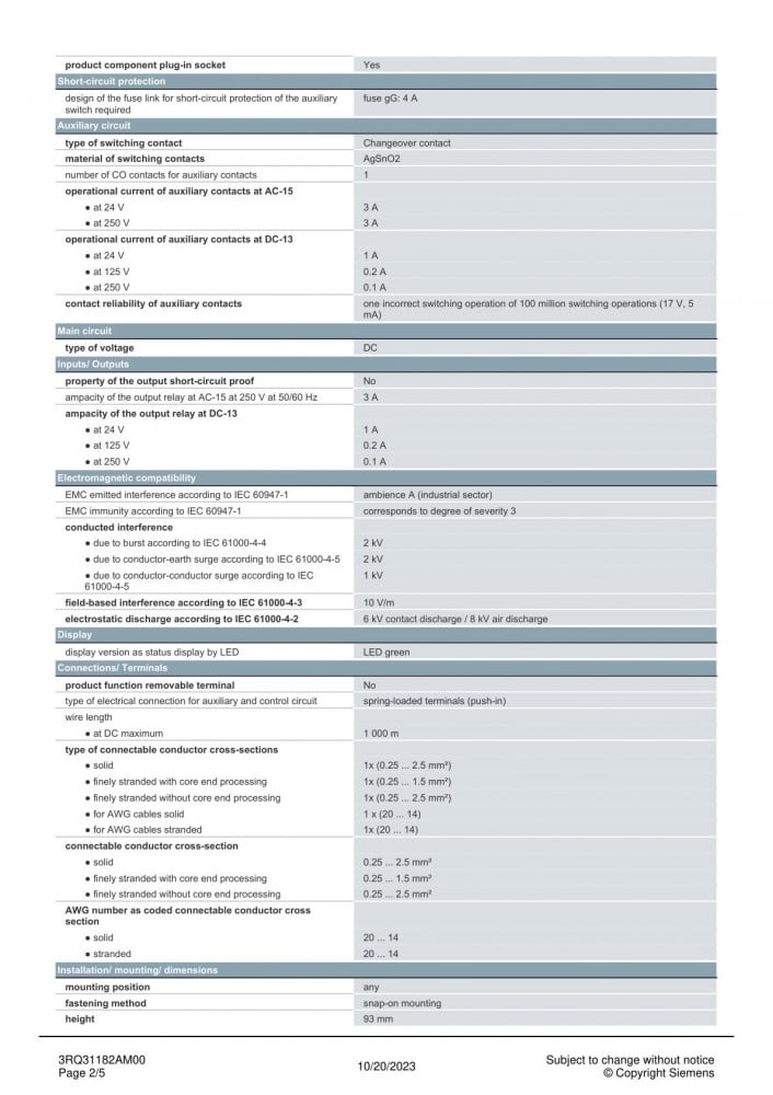 3RQ31182AM00 datasheet page 2