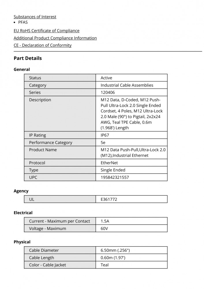 Molex product specification page image 2