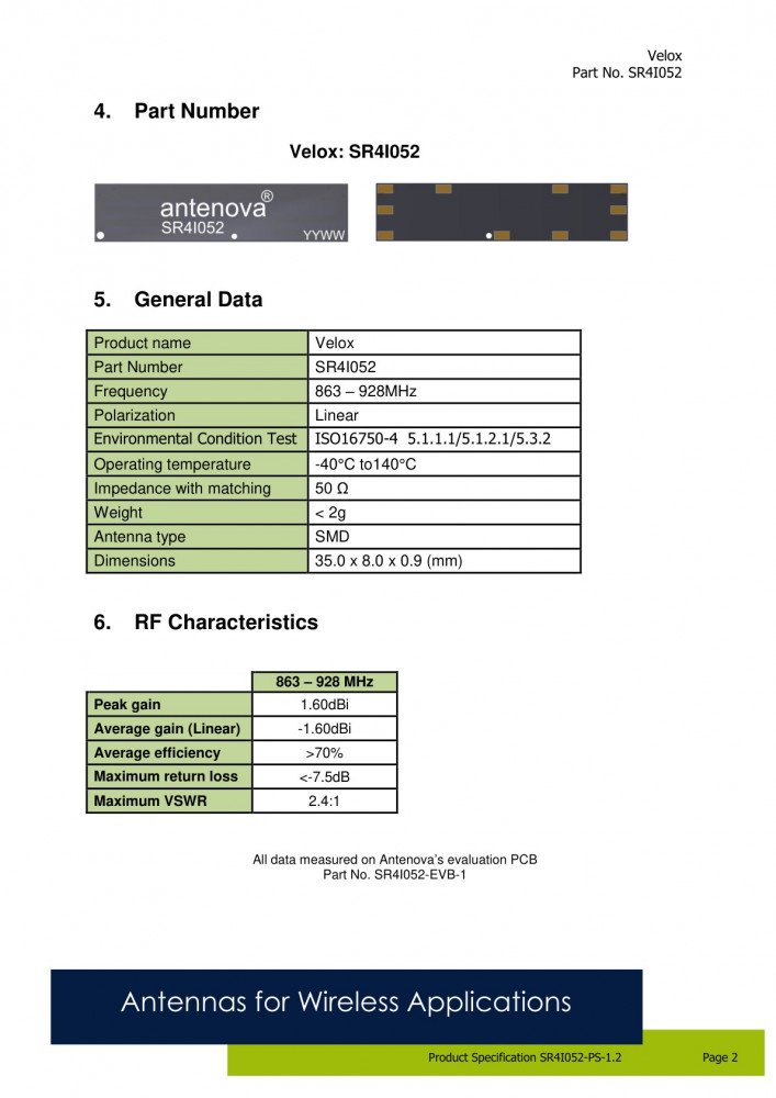 SR4I052 datasheet page 2