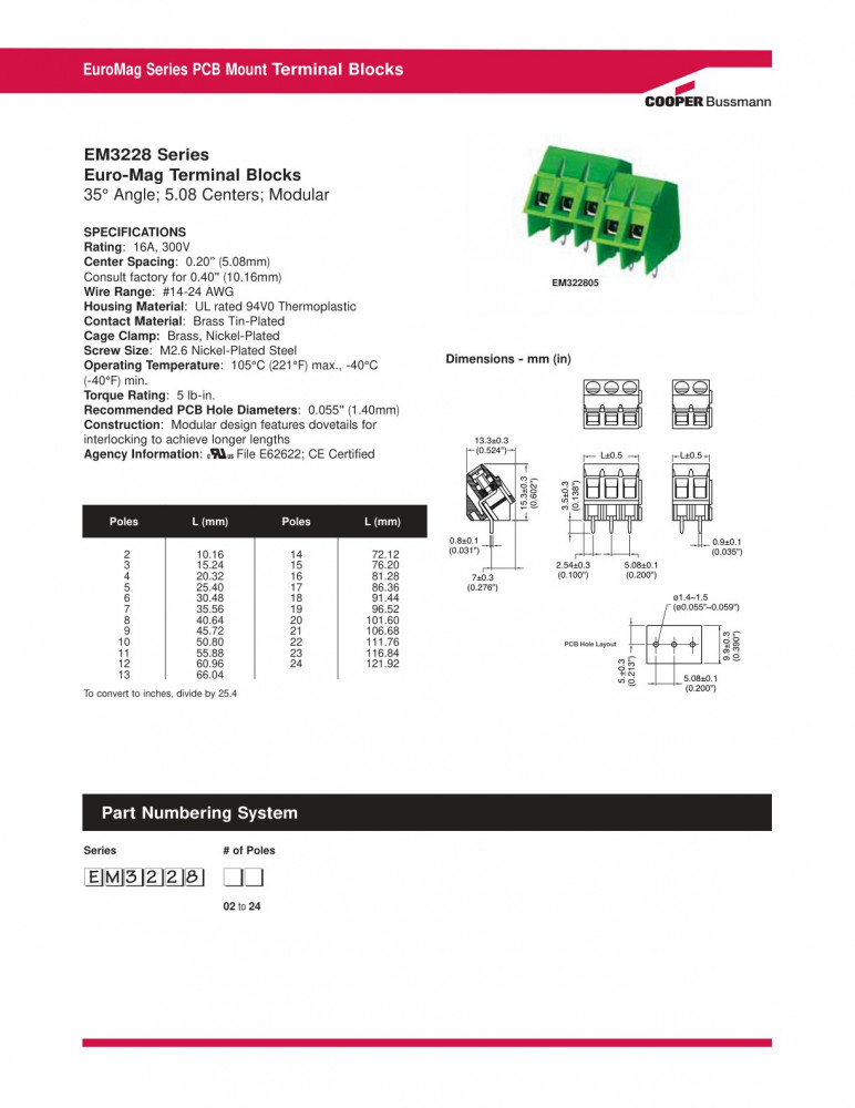 EATON EM3228 series technical document