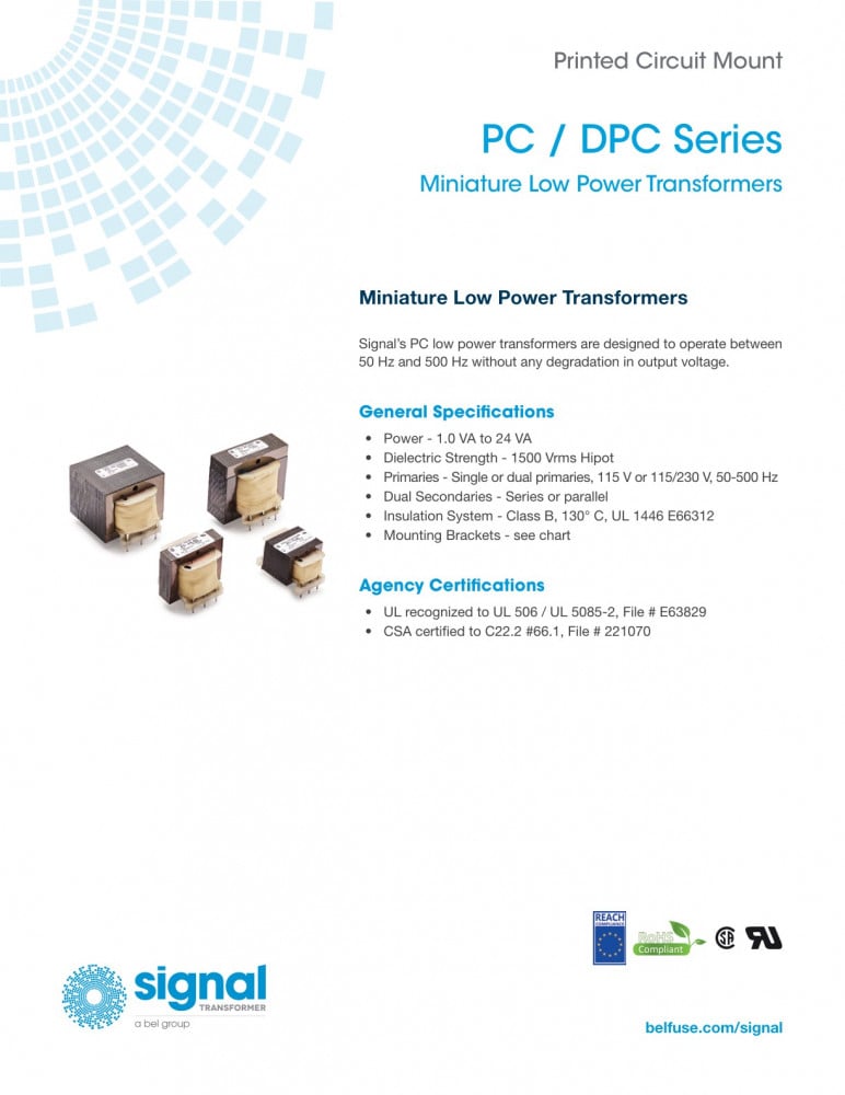 DPC series datasheet page 1