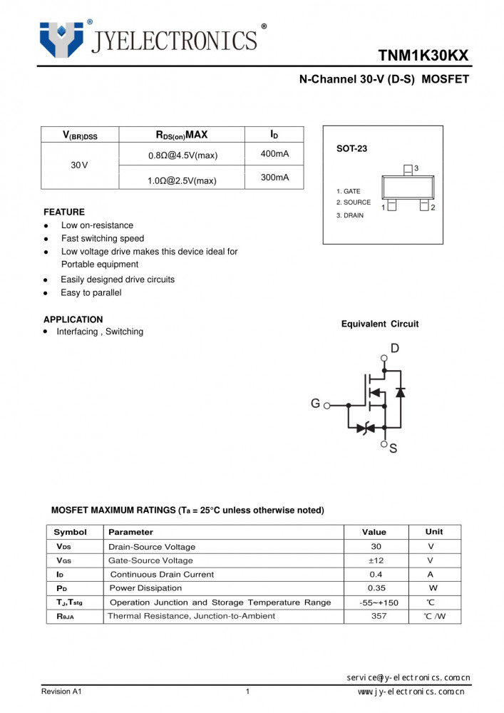 TNM1K30KX datasheet page 1