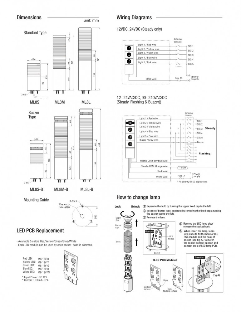 AMERI MATION ML8 Series datasheet page 2