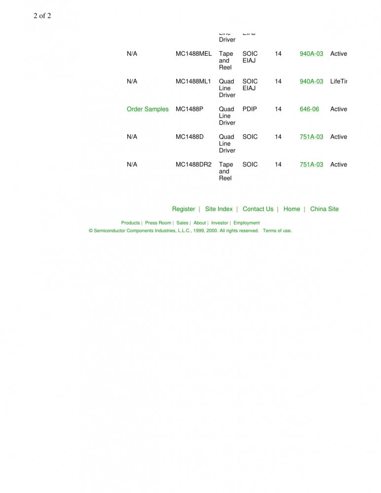 MC1488 datasheet page 10
