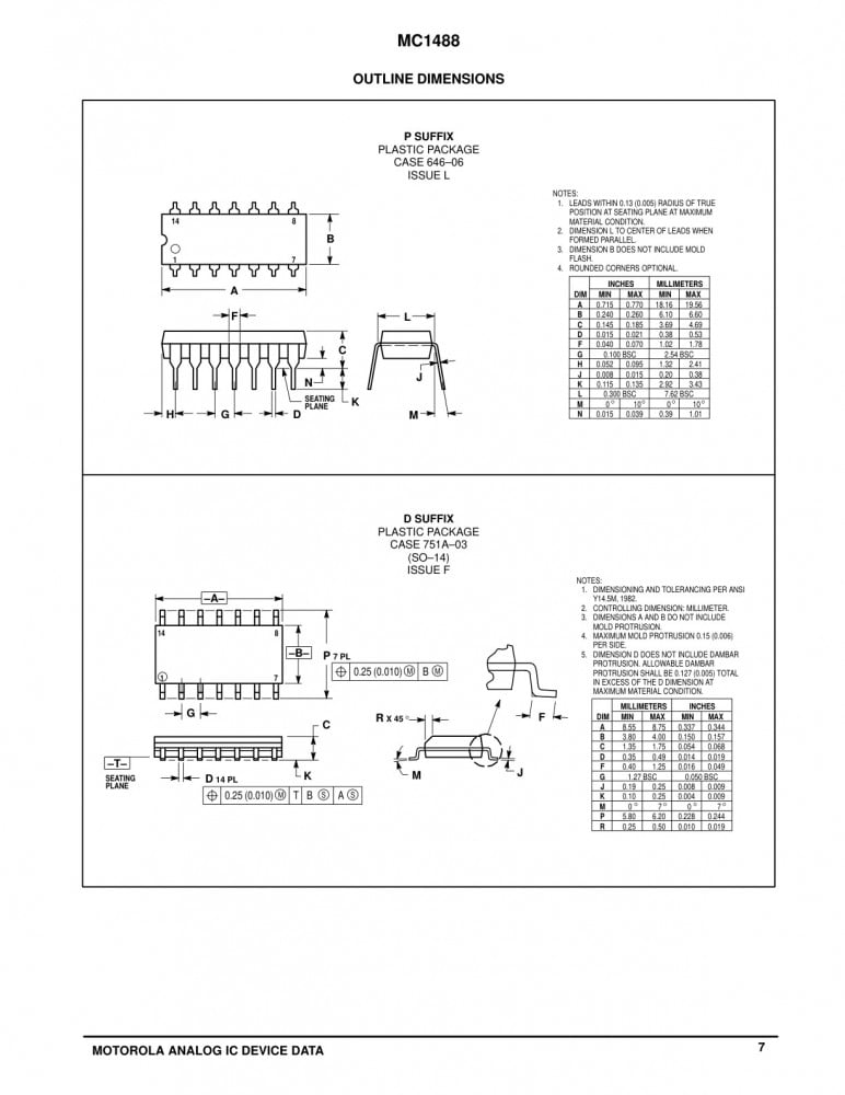 MC1488 datasheet page 7