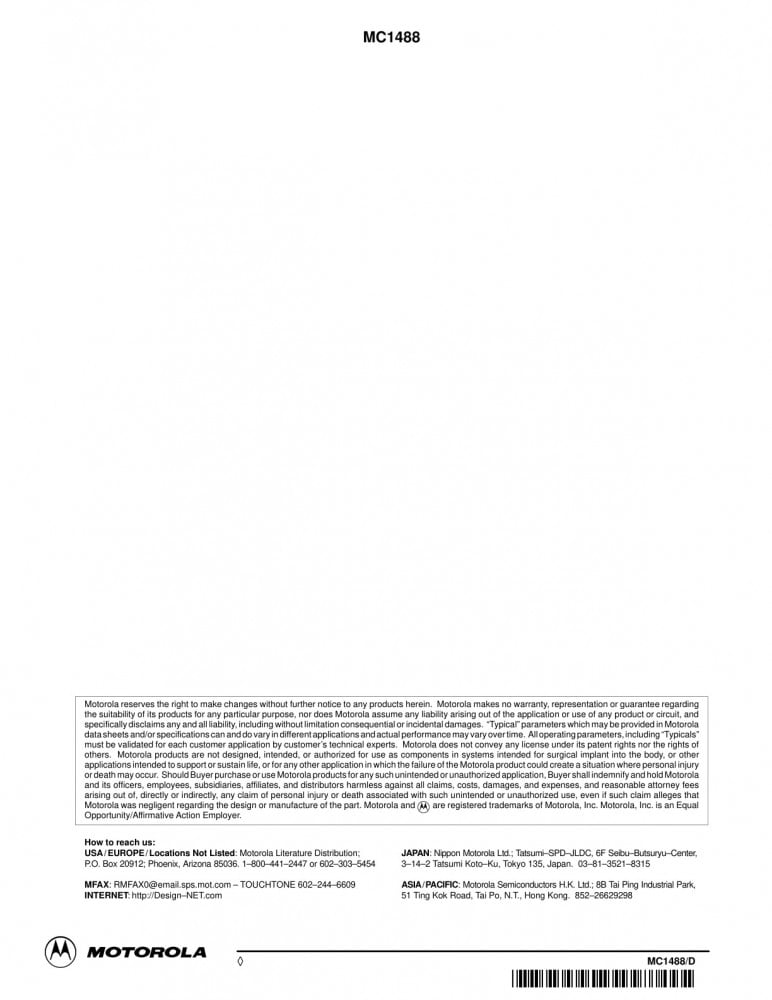 MC1488 datasheet page 8