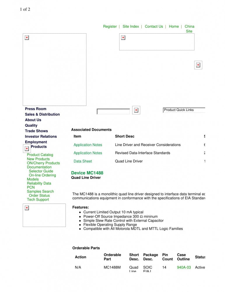 MC1488 datasheet page 9