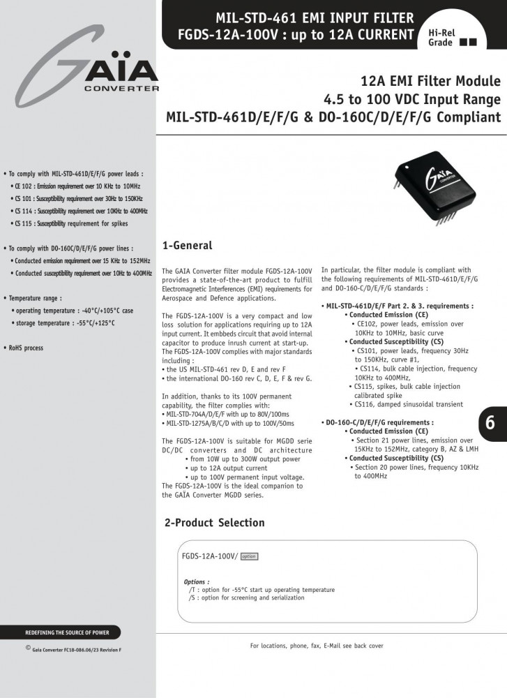 FGDS-12A-100V datasheet page 1