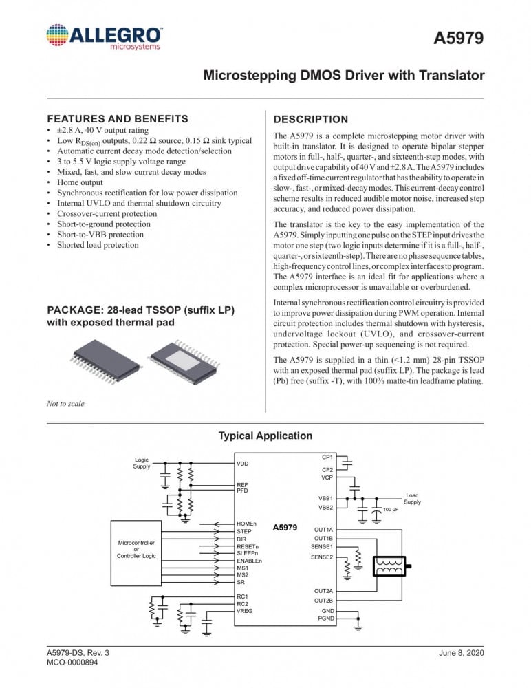 A5979GLPTR-T datasheet page 1