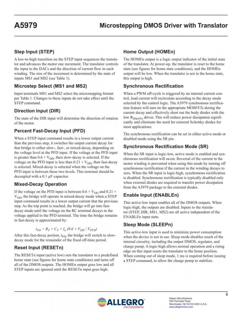 A5979GLPTR-T datasheet page 9
