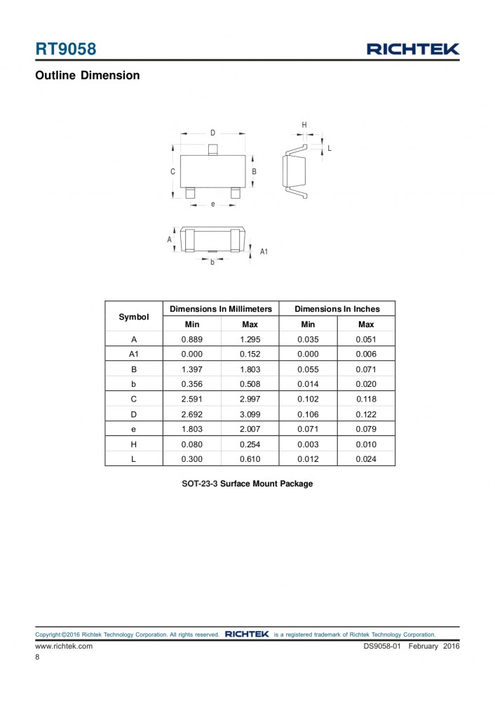 RT9058 datasheet page 8
