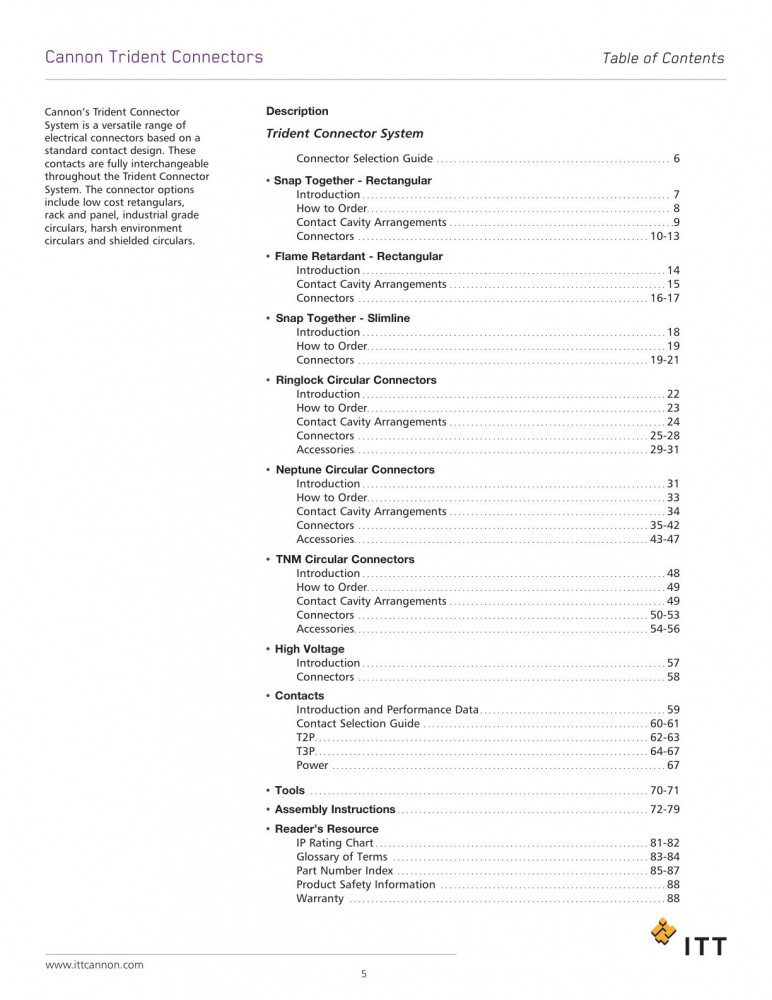 ITT Cannon Trident document page 5