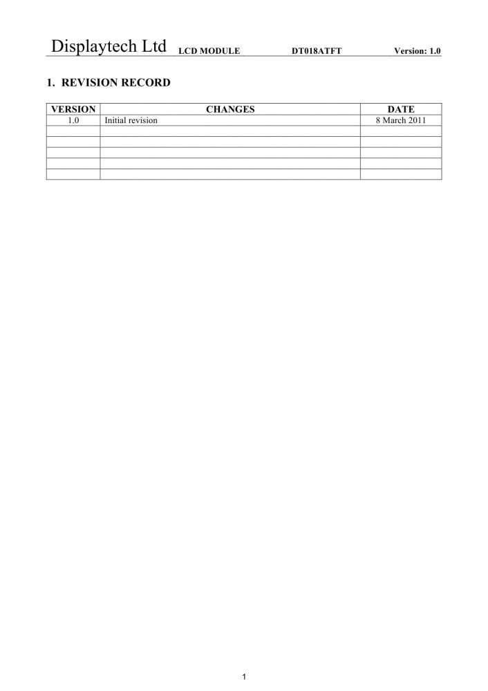 DT018ATFT specification page 2