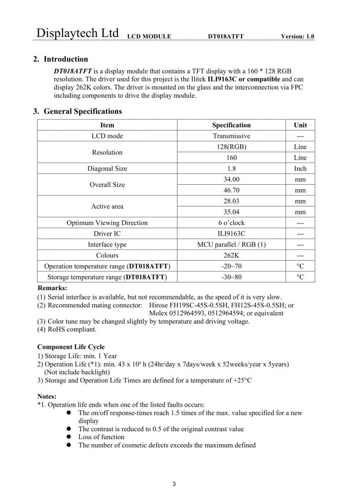 DT018ATFT specification page 4