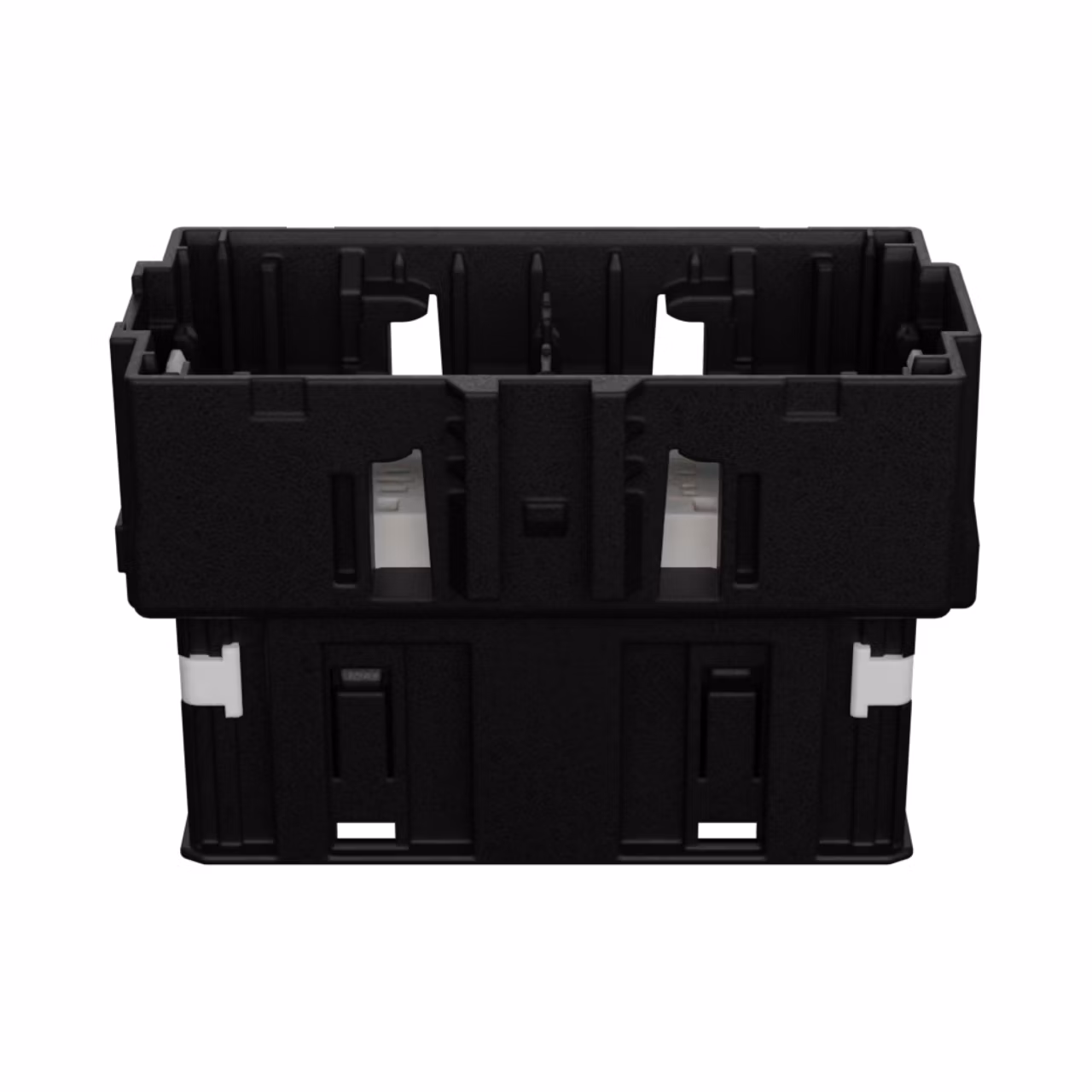 MX-DaSH Unsealed 2x2 Male Connector Assembly, without Wire Dress Cover Latch, Configuration 2, Keying Option A, Black for sale