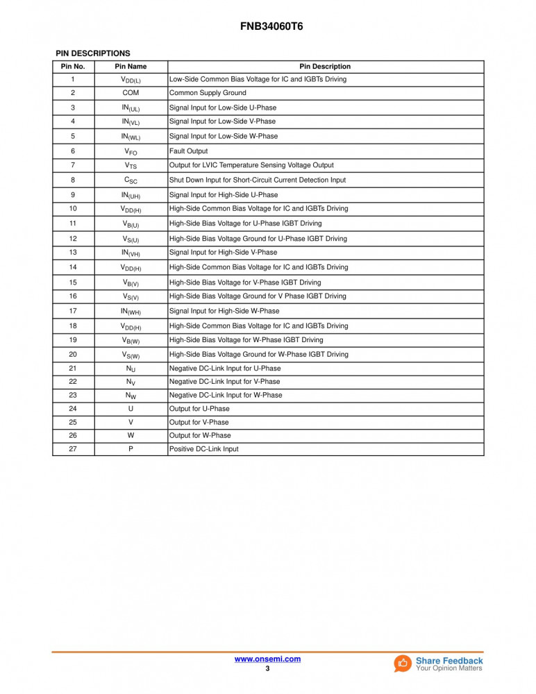 FNB34060T6 datasheet page 3