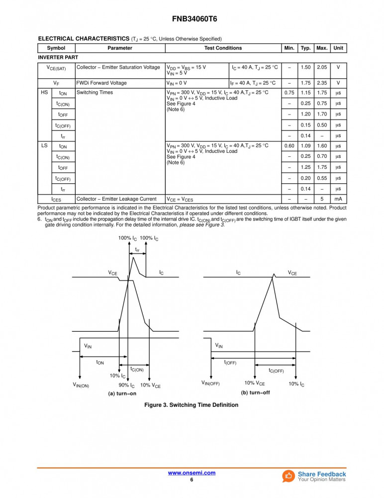 FNB34060T6 datasheet page 6