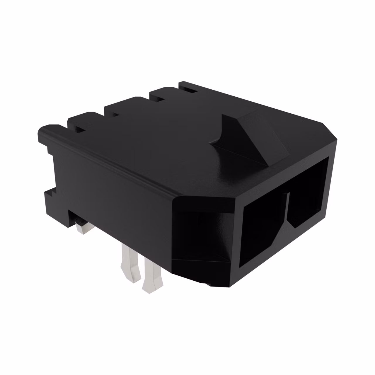 Micro-Fit+ Vertical Header, Surface Mount, 3.00mm Pitch, Single Row, 4 Circuits, 1.50µm Matte Tin (Sn) Plating, Glow-Wire Capable, Press Clip, Black, Tape and Reel