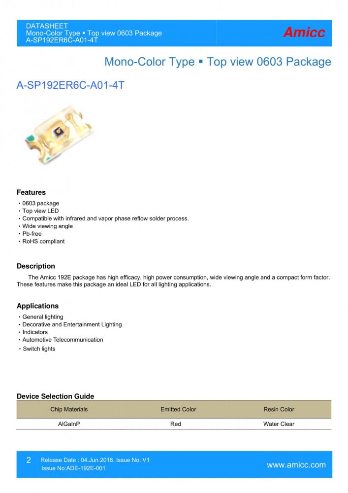 A-SP192ER6C-A01-4T approval sheet page 2