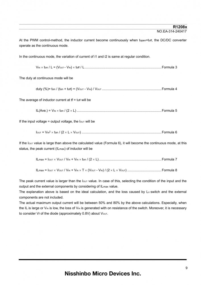 R1208x datasheet page 9