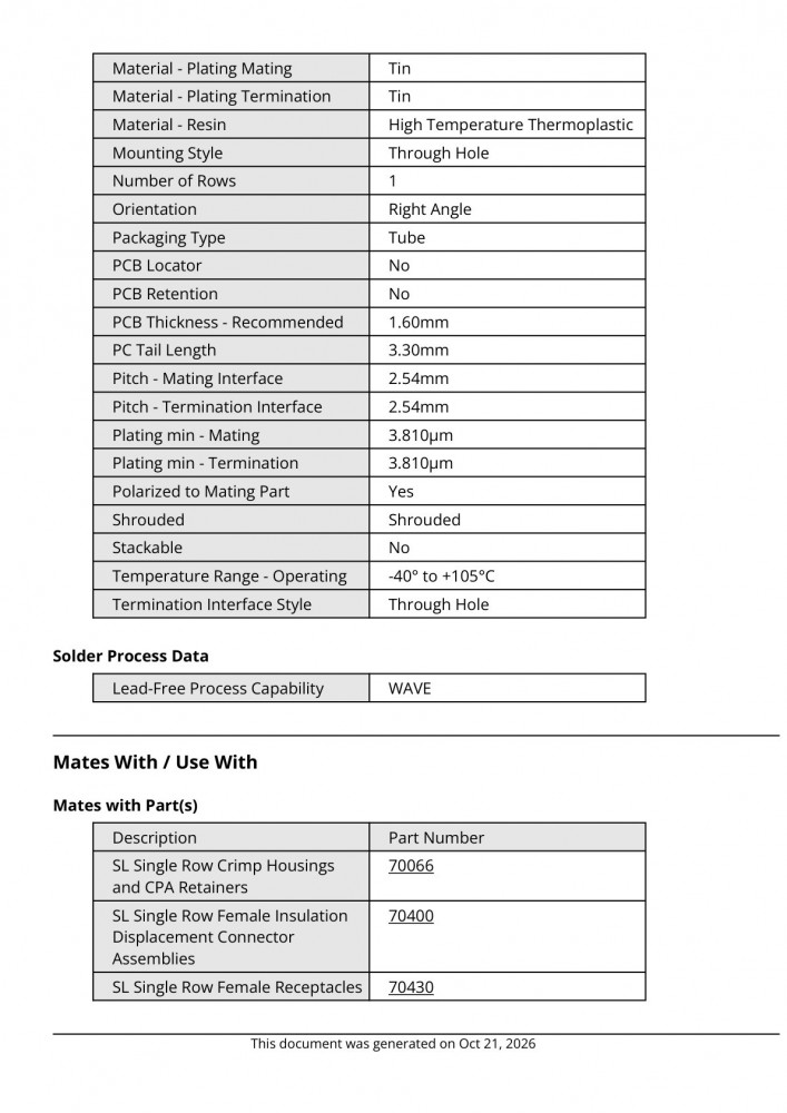 MOLEX 705530047 technical document page 3