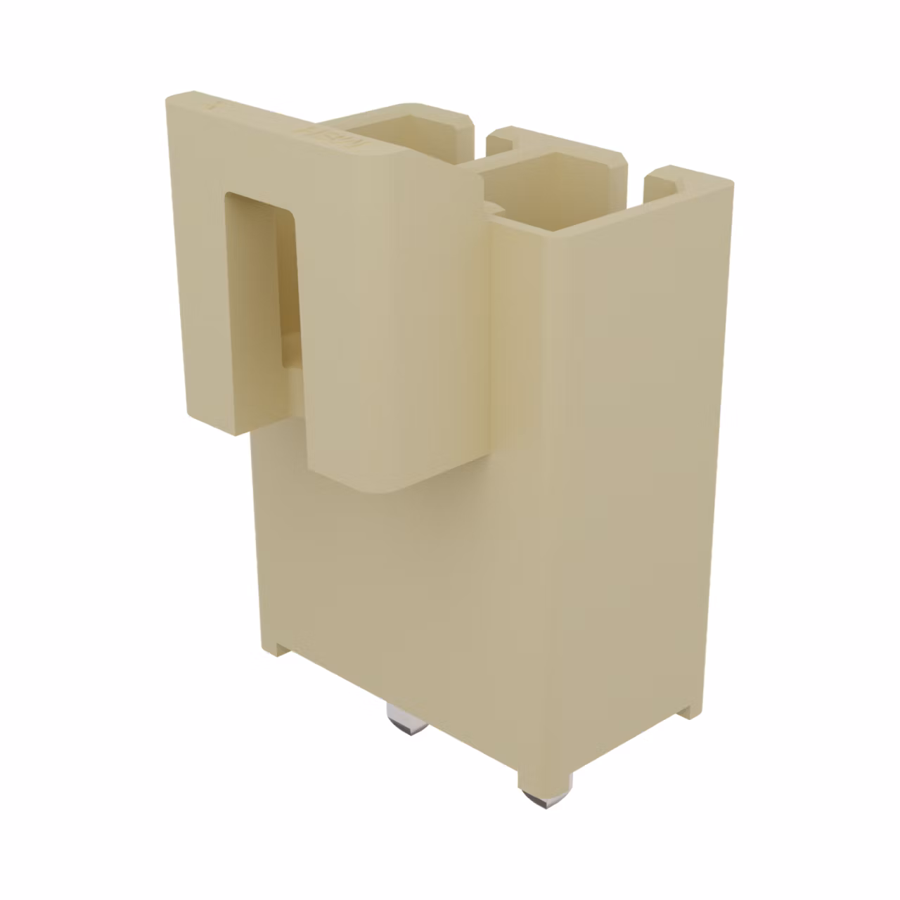 Mega-Fit ColorLock Vertical Header, 5.70mm Pitch, Single Row, 2 Circuits, Matte Tin (Sn) Plating, Glow-Wire Capable, Tray, Natural for sale