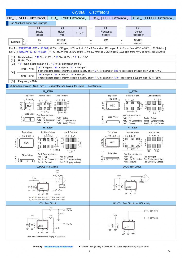 HCLK326 technical document page 2