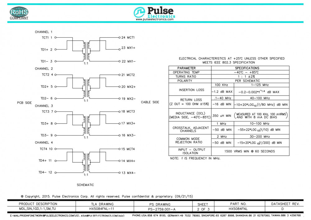 HX5084FNL datasheet page 2
