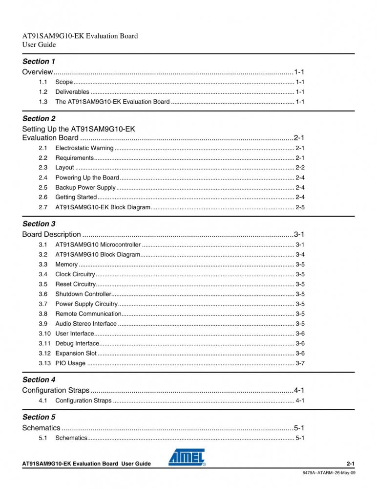 AT91SAM9G10-EK document page 3