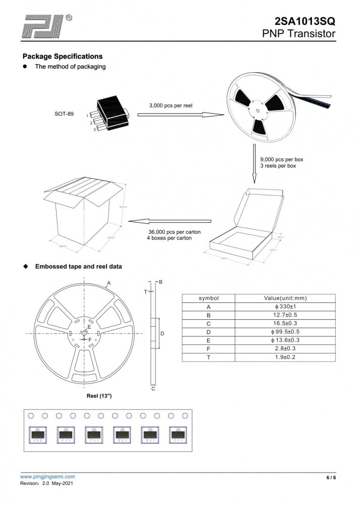 2SA1013SQ-Y datasheet page 6