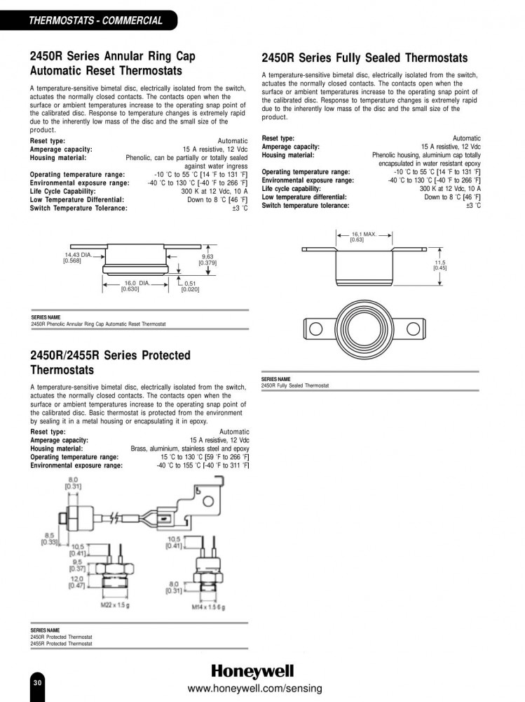Honeywell thermostat document page 4