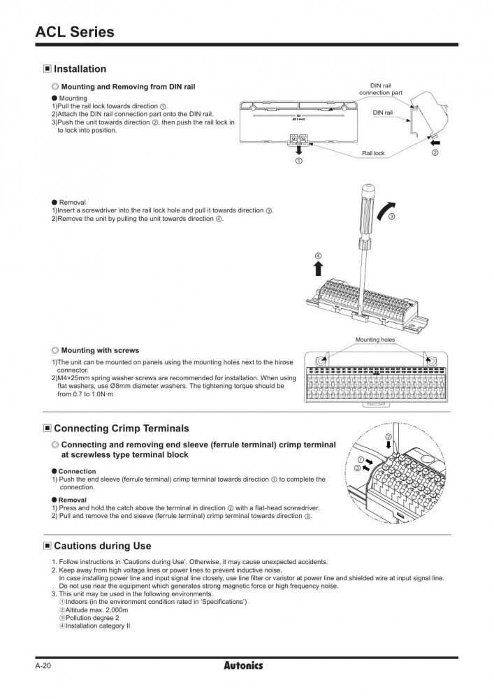 ACL Series technical document page 3