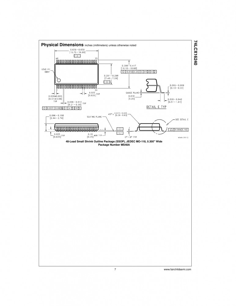 74LCX16240 datasheet page 8