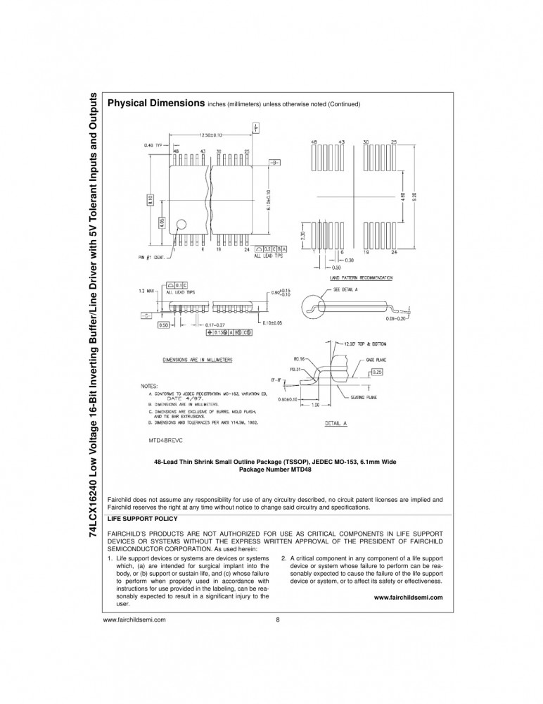 74LCX16240 datasheet page 9