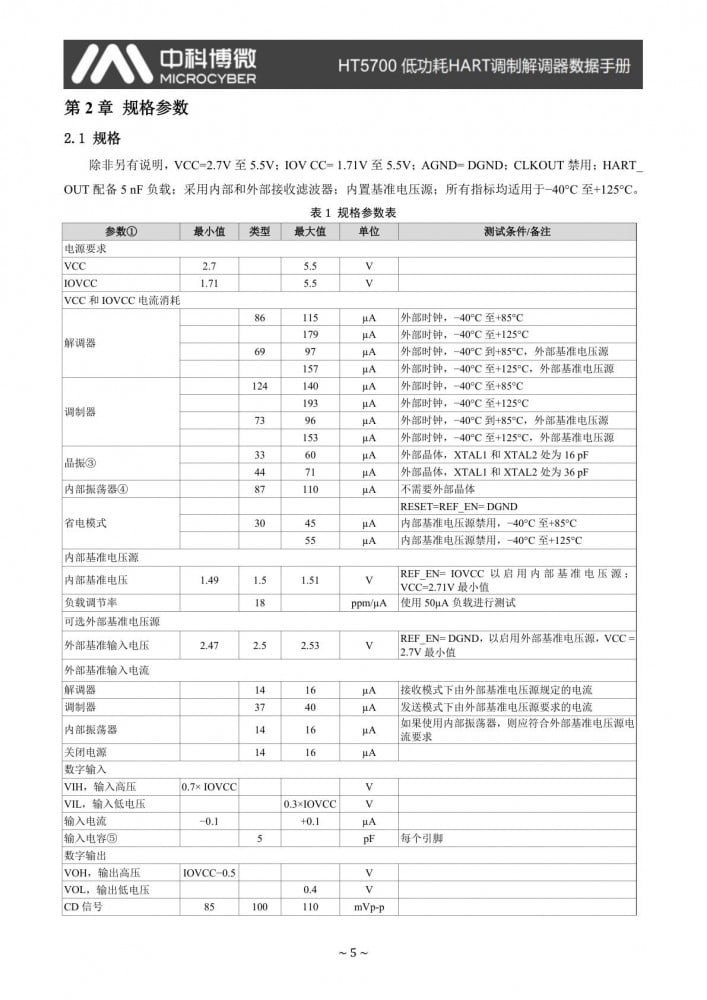 HT5700 datasheet page 6