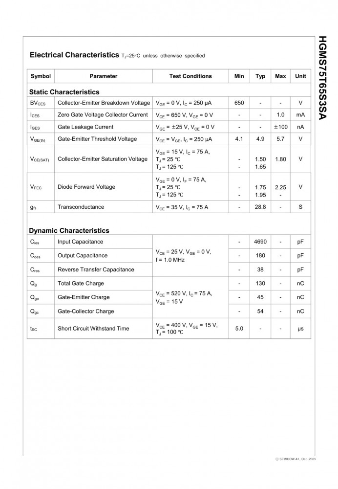 HGMS75T65S3SA datasheet page 2