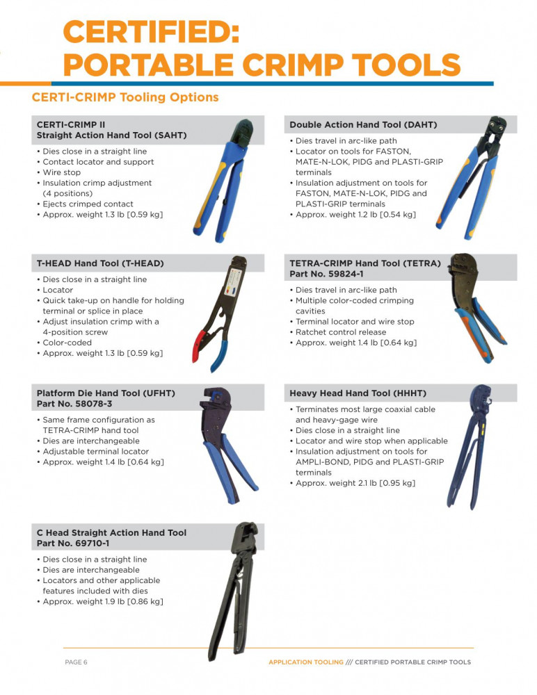 DEUTSCH tooling document page 6
