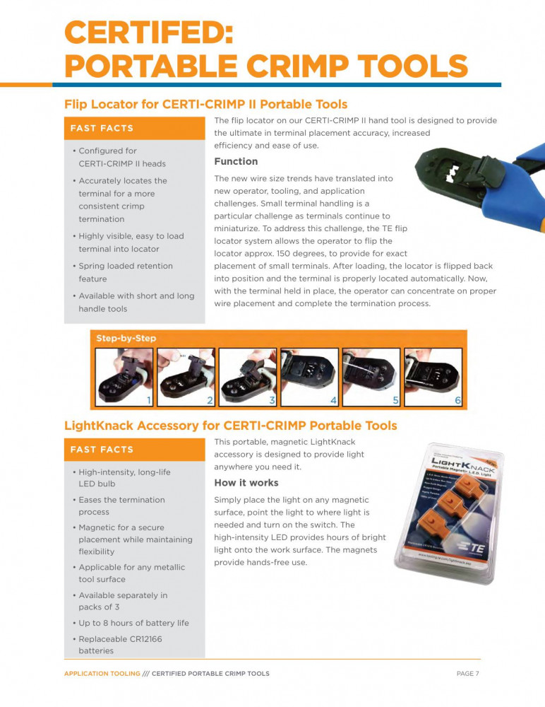 DEUTSCH tooling document page 7